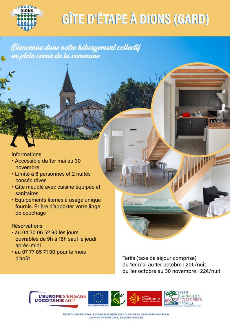 Gîte d’étape Communal | Commune de Dions